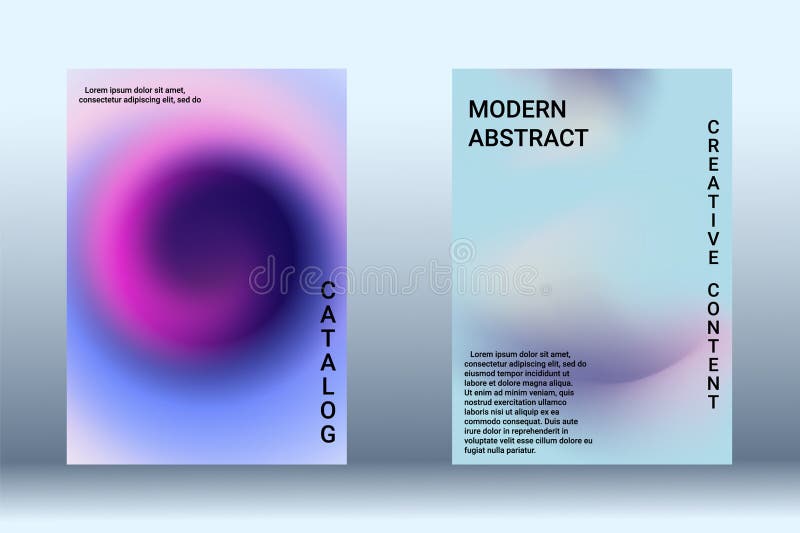 Artistic Design of the Cover. a Set of Modern Abstract Objects. Stock ...