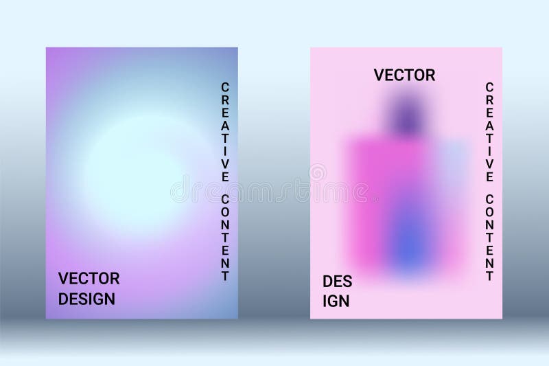 Artistic Design of the Cover. a Set of Modern Abstract Objects. Stock ...