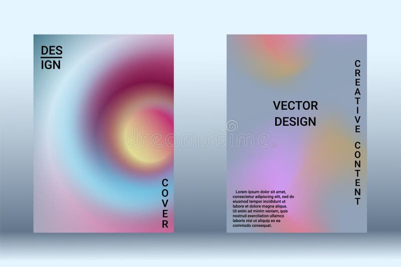 Artistic Design of the Cover. a Set of Modern Abstract Objects. Stock ...