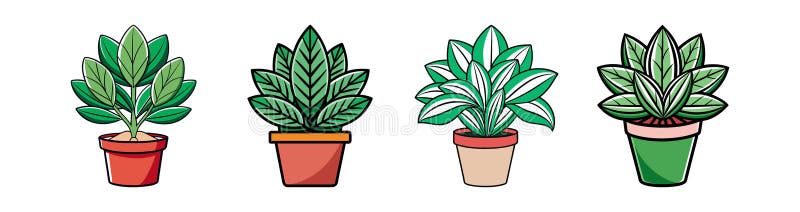 Artistic Robert S. Bonnet Houseplant Design Stock Vector - Illustration ...