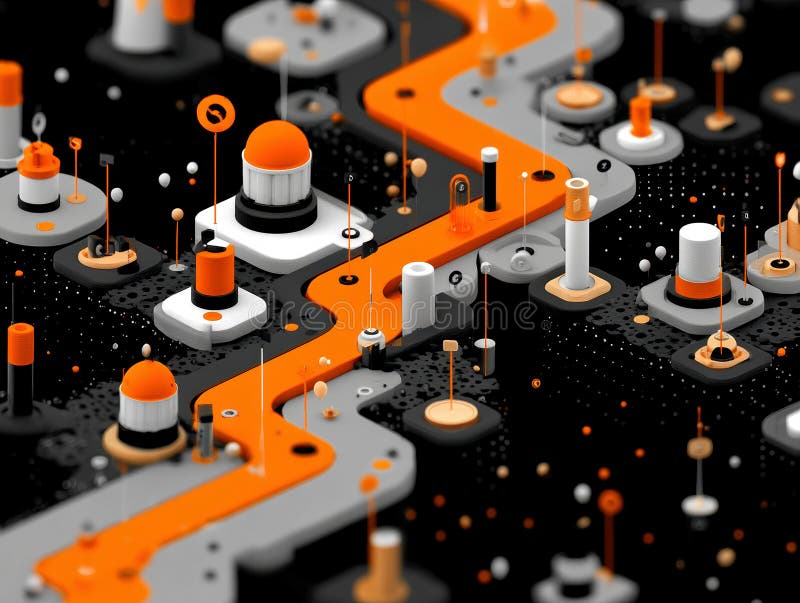 An Artistic Digital Illustration Showcasing a Conceptual Representation ...