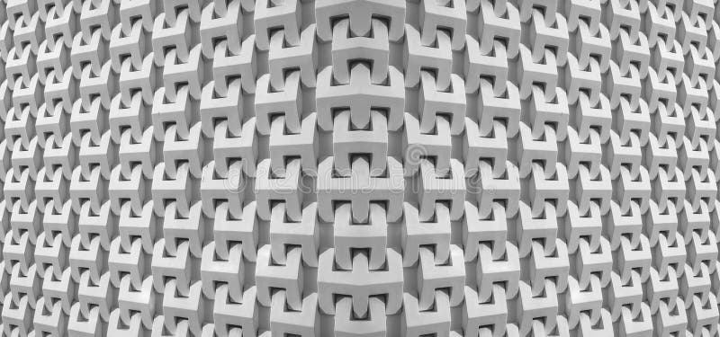 Diminishing Perspective of a Symmetry 3D Geometric Pattern Stock ...