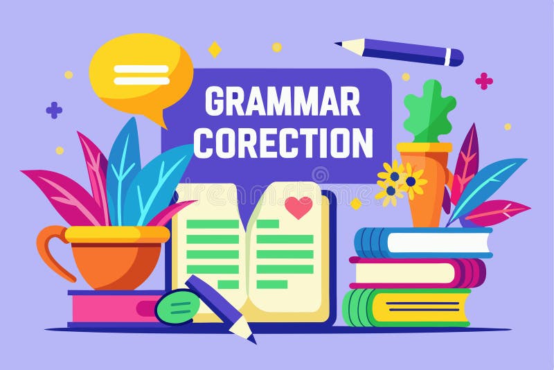 An Artistic Display of Grammar Correction Resources with Vibrant Plants ...