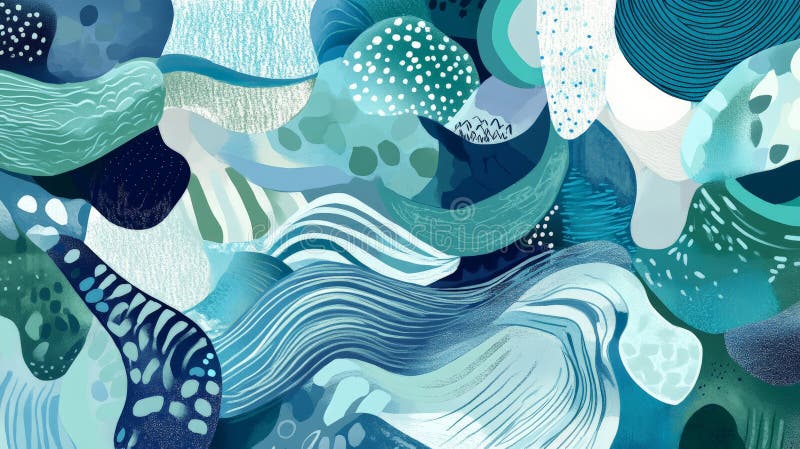 Artistic Doodle Art Header Featuring a Collage of Abstract Shapes and ...