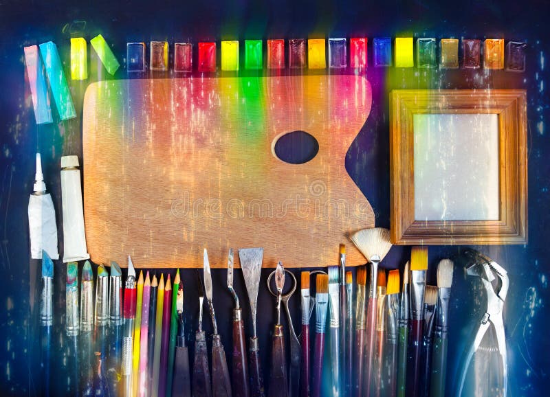 Artist tools stock photo. Image of creativity, creative - 63511888