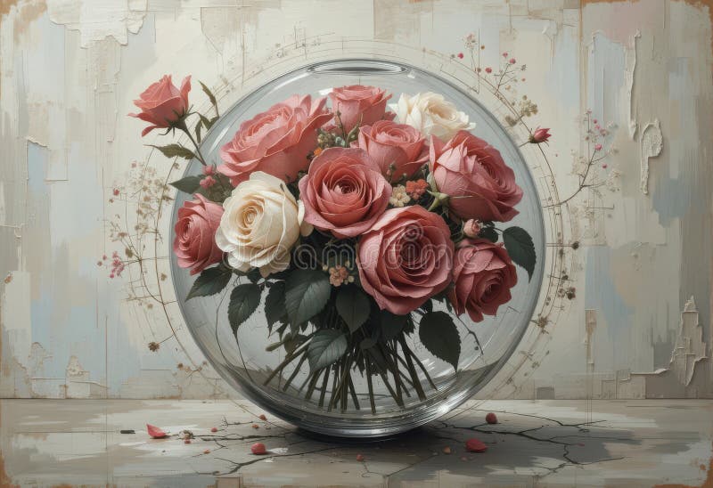 Interpretative Floral Painting Stock Illustrations – 2 Interpretative ...