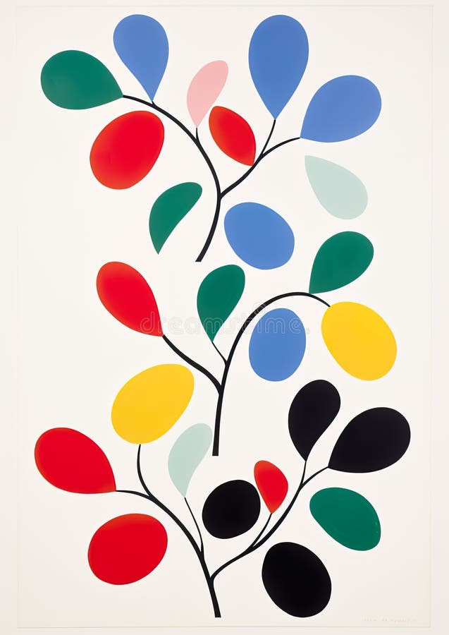 Artistic Expression with this Captivating Illustration Featuring Leaves ...