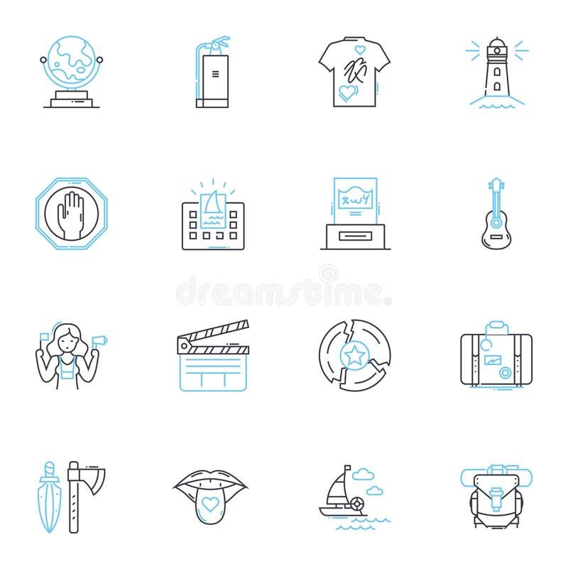 Artistic Expression Linear Icons Set. Creativity, Imagination ... Artistic Expression Linear Icons Set. Creativity, Imagination ...