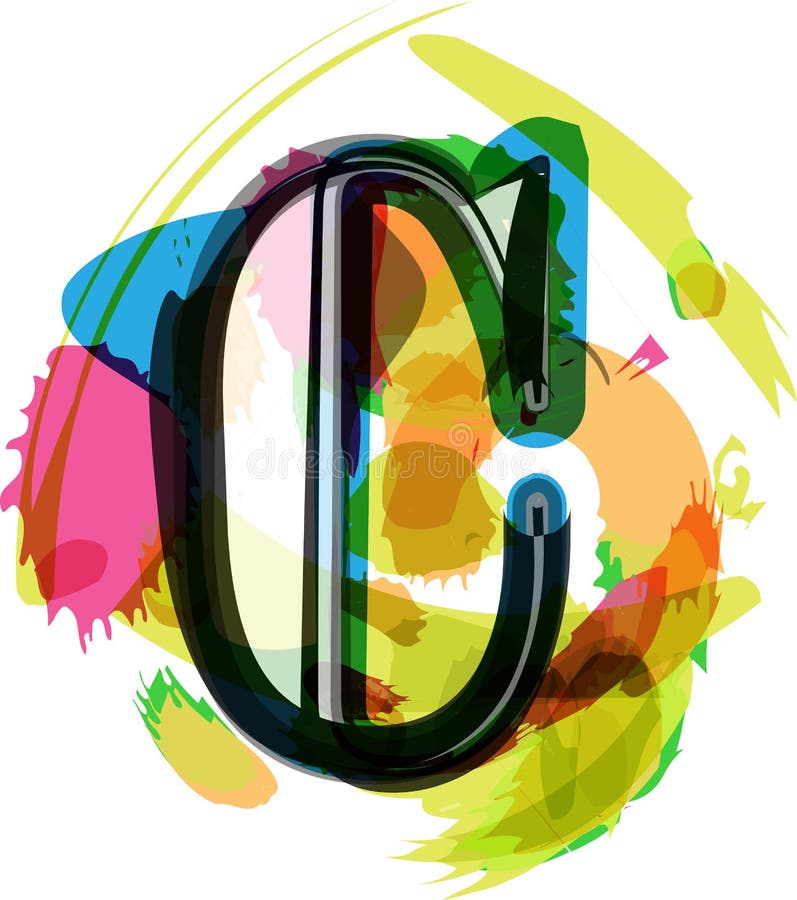 Artistic Font - Letter c stock vector. Illustration of doodle - 101404837