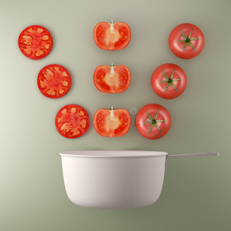 Artistic food composition stock illustration. Illustration of cuisine ...