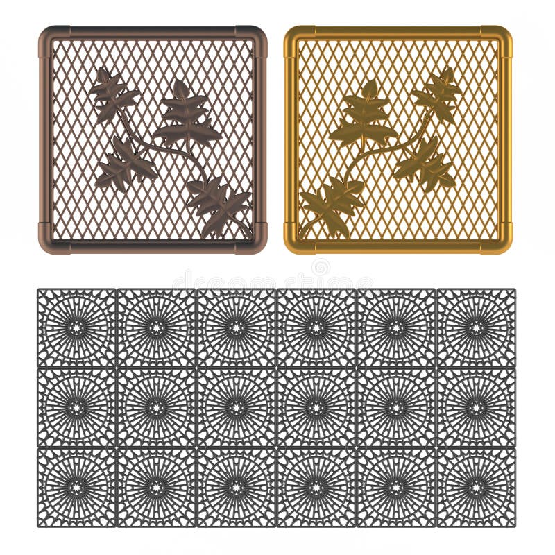 Artistic Forging Metal. Patterns Stock Illustration - Illustration of ...