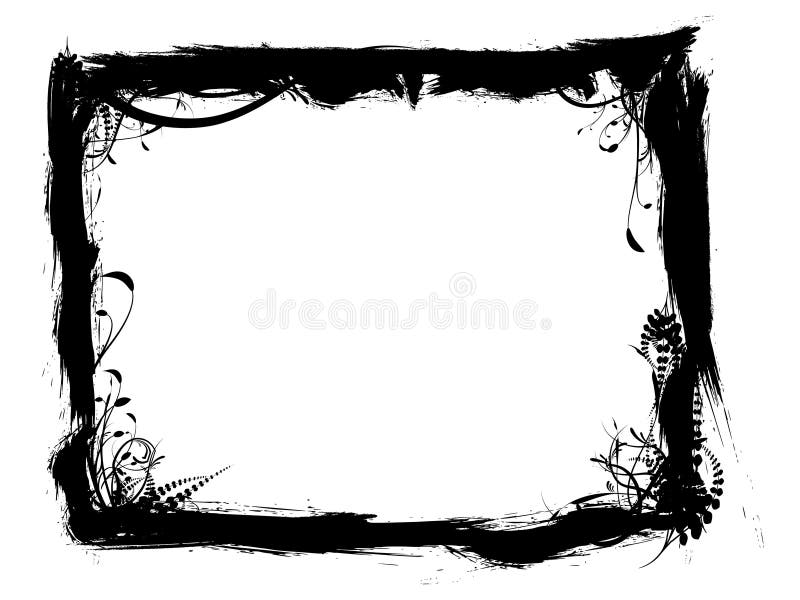 Black frame border stock illustration. Illustration of graphic - 8338604