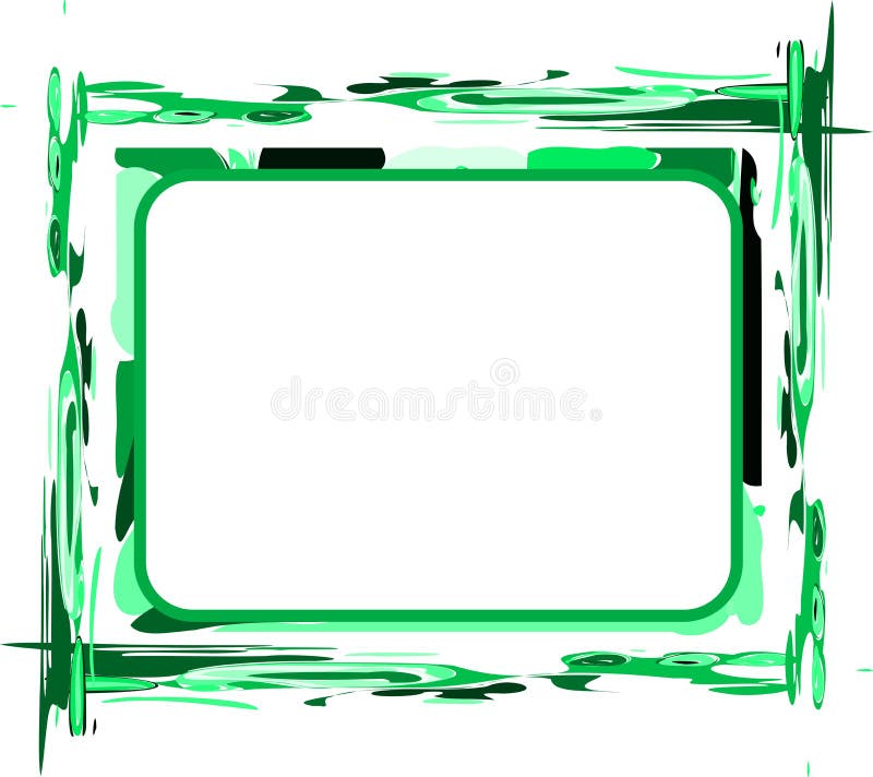 Artistic Frame with Spots Isolated Stock Vector - Illustration of drops ...