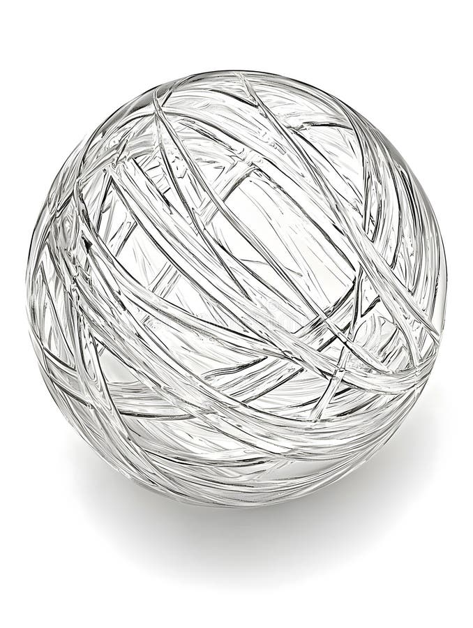 Artistic Glass Sphere with Intricate Design Stock Image - Image of ...
