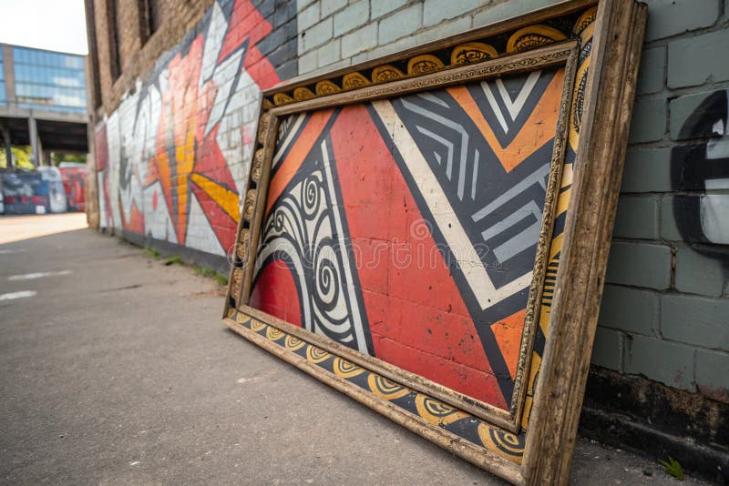 Gritty Abstract Wallpaper Frame Stock Illustration - Illustration of ...