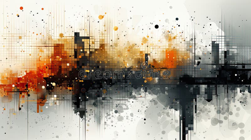 Artistic Grunge Vector Distressed Dot Pattern Generative AI Stock ...