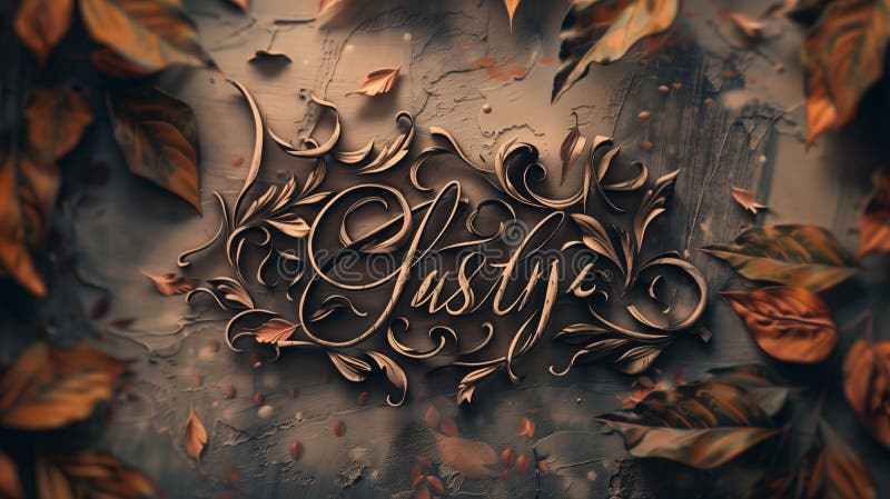 Artistic Hand Lettering stock illustration. Illustration of brush ...