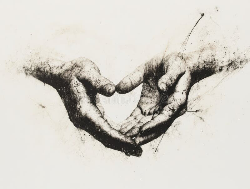 Artistic Hands Reaching Out with Dust and Particles in a Creative ...