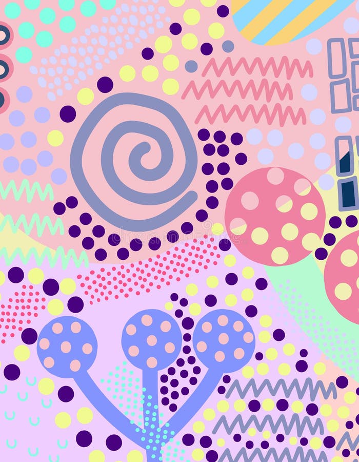 Artistic Header with Flowers and Leaves. Graphic Design. Hand Drawn ...