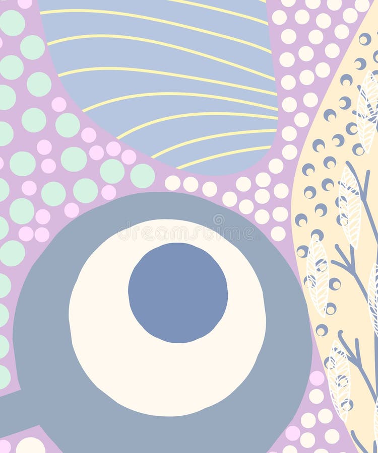 Artistic Header with Flowers and Leaves. Graphic Design Stock ...