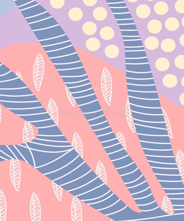 Artistic Header with Flowers and Leaves. Graphic Design Stock ...