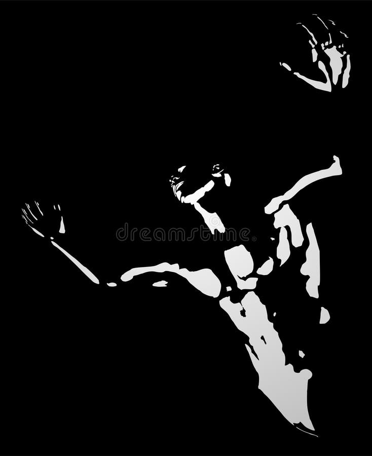 Artistic Illustraiton of Man Acting Stock Illustration - Illustration ...