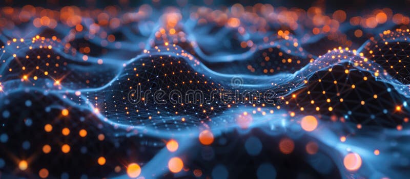 An Artistic Illustration of a Dynamic Digital Waveform Representing ...