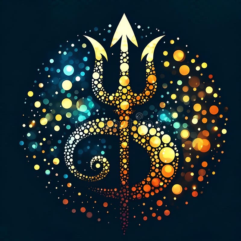 Artistic Illustration of Poseidon S Trident Stock Illustration ...