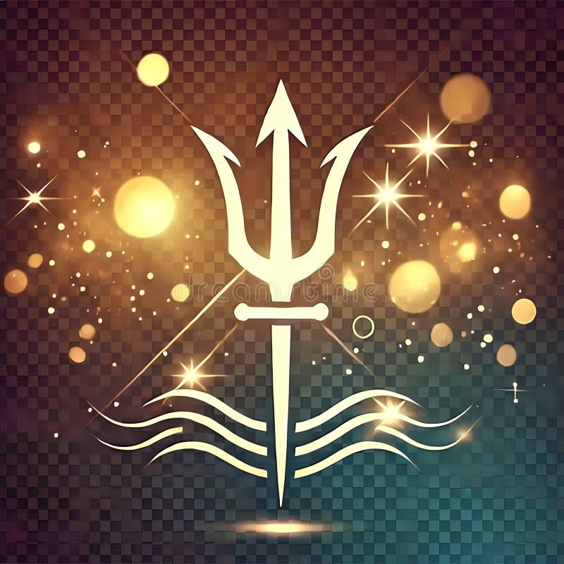 Artistic Illustration of Poseidon S Trident Stock Illustration ...