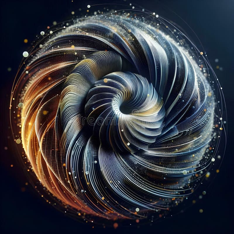 Artistic Illustration of a Sphere of Light Stock Illustration ...