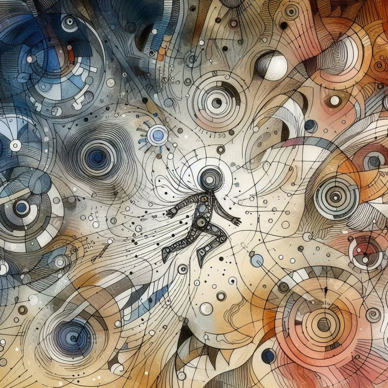 Illustrations on the Theme of Pencil Drawings. Abstraction, Graphics ...