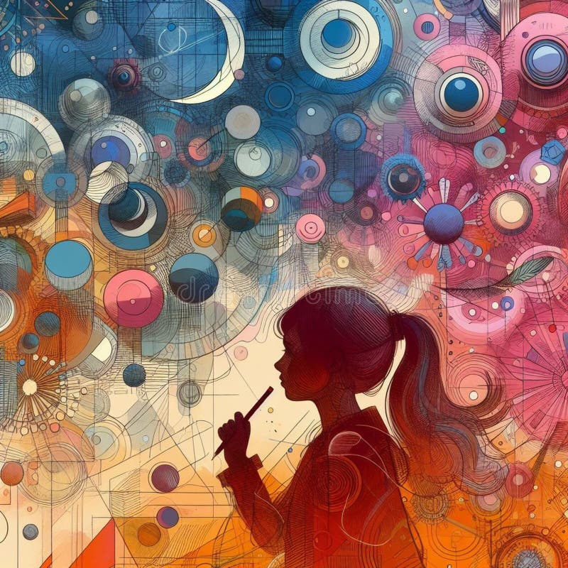 Illustrations on the Theme of Pencil Drawings. Abstraction, Graphics ...