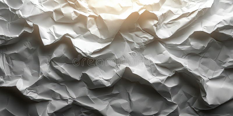 Crumpled White Paper Textures Creating a Beautiful Abstract Pattern ...