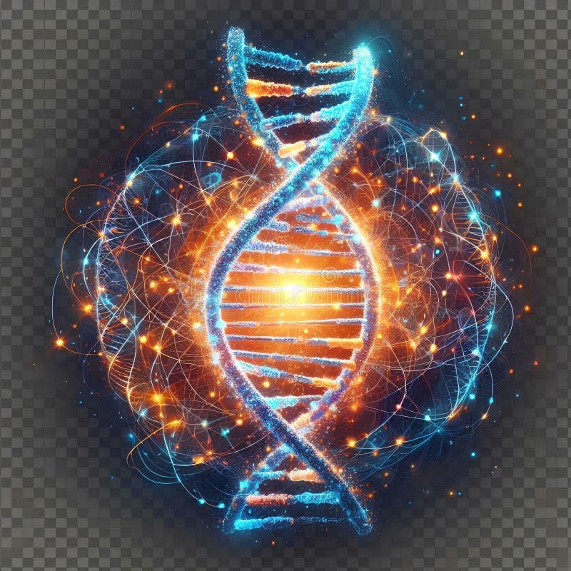 Artistic Image of the Dna Double Helix Stock Illustration ...
