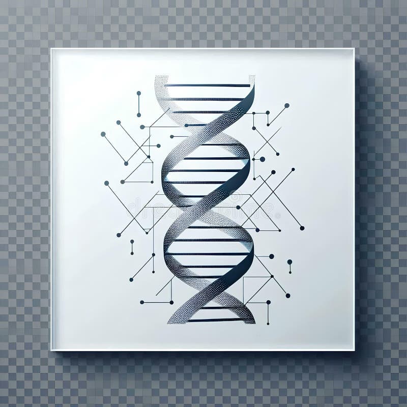 Artistic Image of the Dna Double Helix Stock Illustration ...