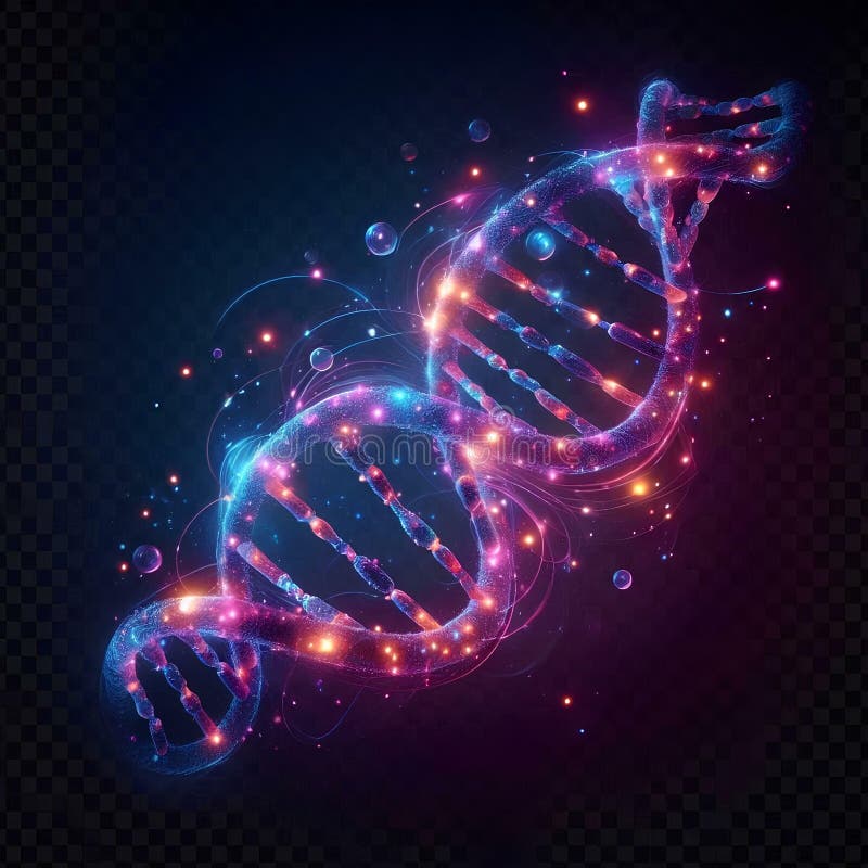Artistic Image of the Dna Double Helix Stock Illustration ...