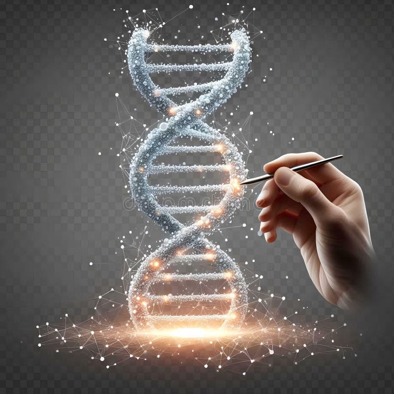 Artistic Image of the Dna Double Helix Stock Illustration ...