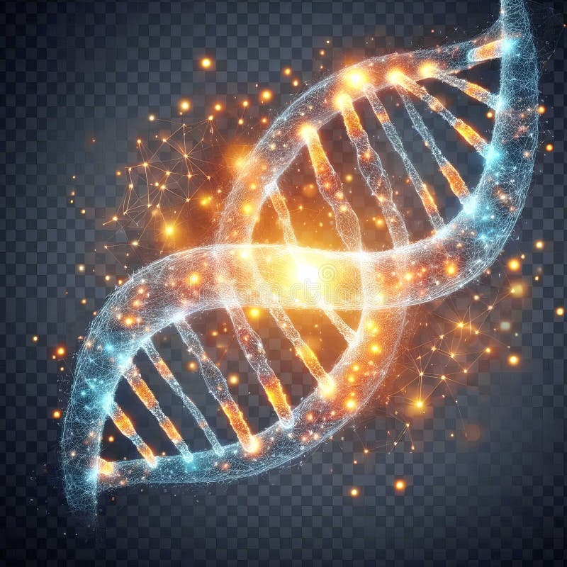 Artistic Image of the Dna Double Helix Stock Illustration ...