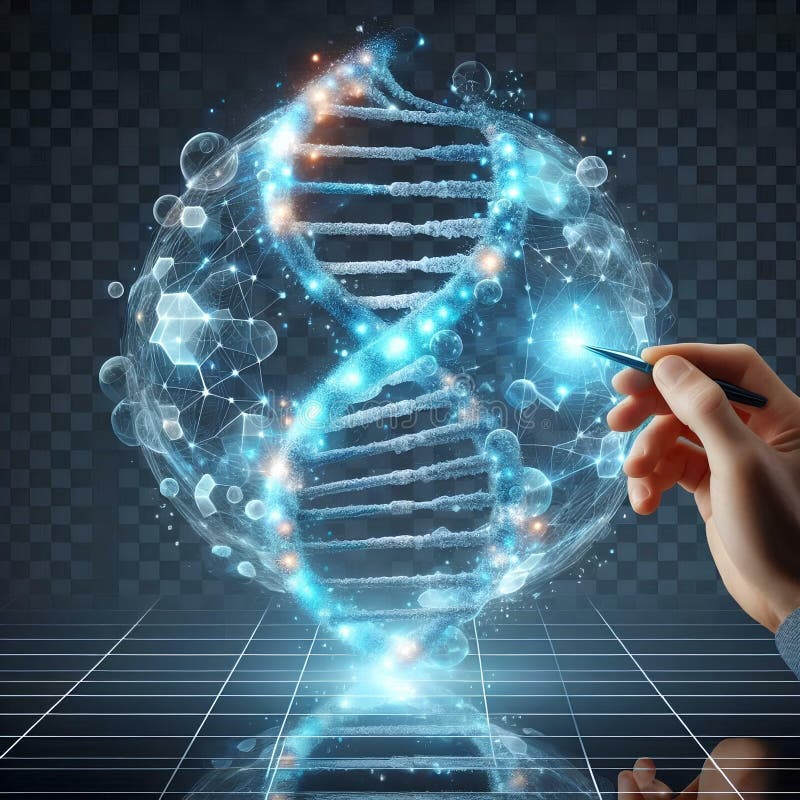 Artistic Image of the Dna Double Helix Stock Illustration ...