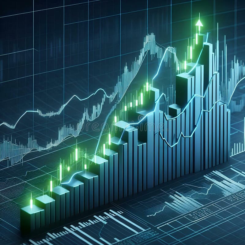 Artistic Image of a Growth Graph Stock Illustration - Illustration of ...