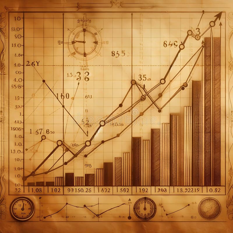 Artistic Image of a Growth Graph Stock Illustration - Illustration of ...