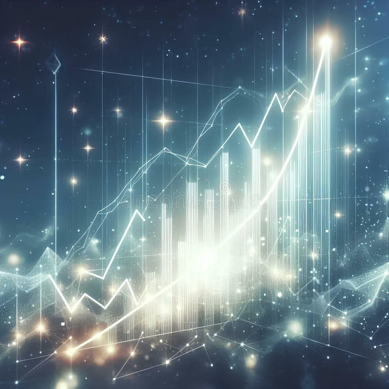 Artistic Image of a Growth Graph Stock Illustration - Illustration of ...