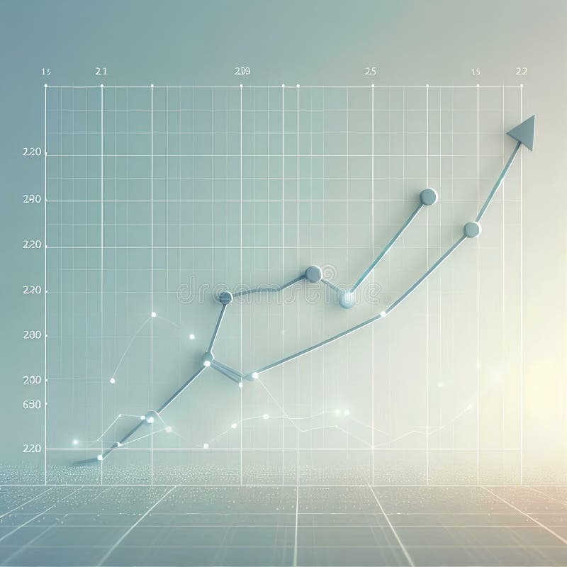 Artistic Image of a Growth Graph Stock Illustration - Illustration of ...