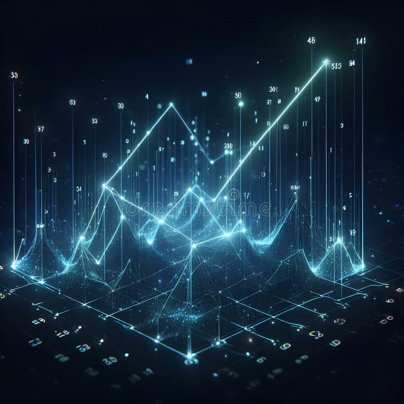 Artistic Image of a Growth Graph Stock Illustration - Illustration of ...