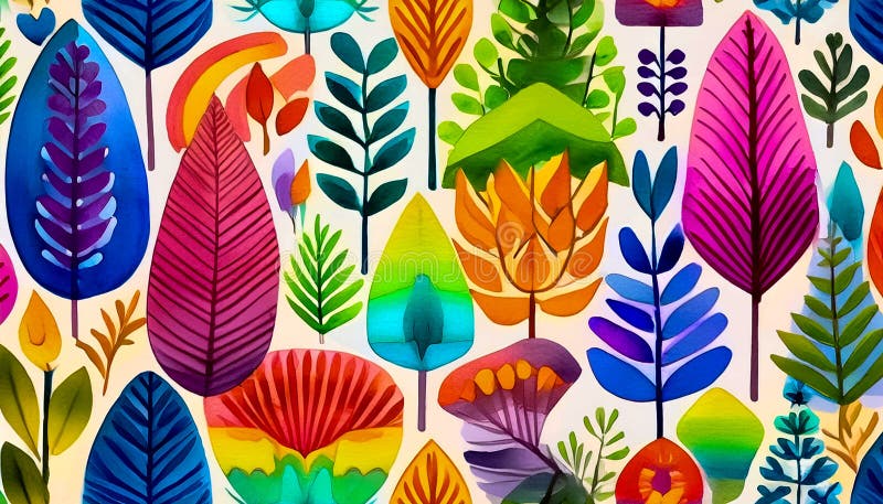 An Colourful Abstract Art Piece of Cut Out Pattern Shapes Stock ...