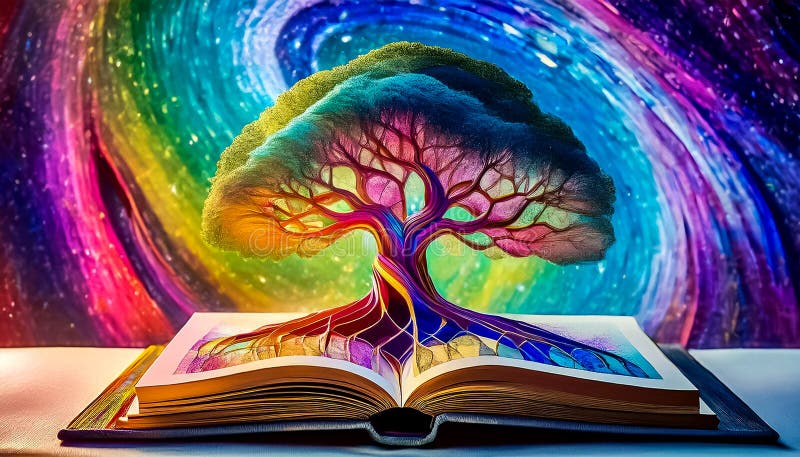 Conceptual Generated Image of the Tree of Knowledge Growing Out of the ...