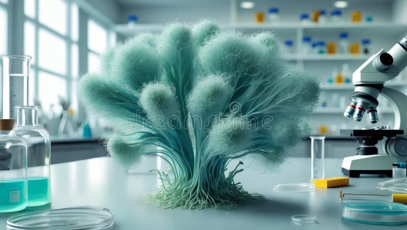 Artistic Interpretation of Biological Research in a Sterile Laboratory ...