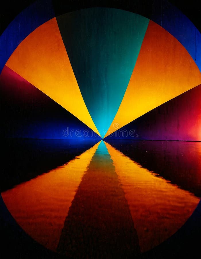 Circular Color Spectrum Art Stock Illustration - Illustration of ...