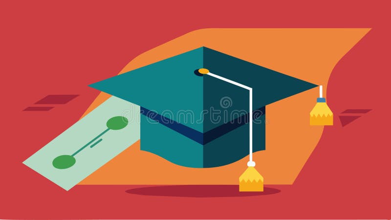 An Artistic Interpretation of a Graduation Cap with a Price Tag ...