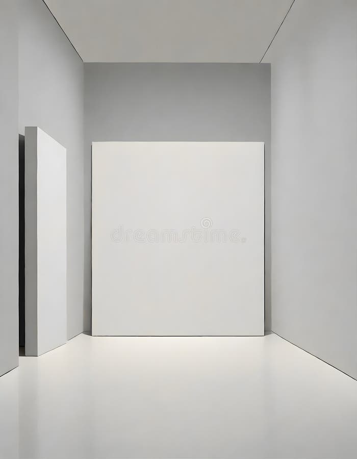Artistic Interpretation of a Minimalist Void, Small Empty Room ...